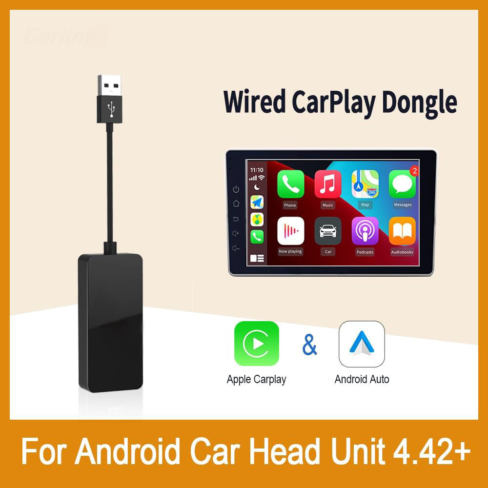 MirrorLink Android Auto Carplay Dongle Wired - Black